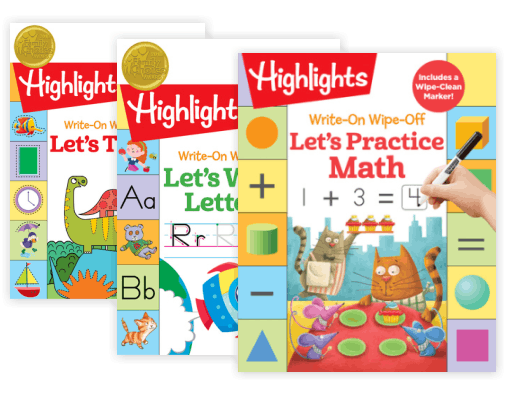 Highlights Write-On Wipe-Off Fun to Learn Activity Books